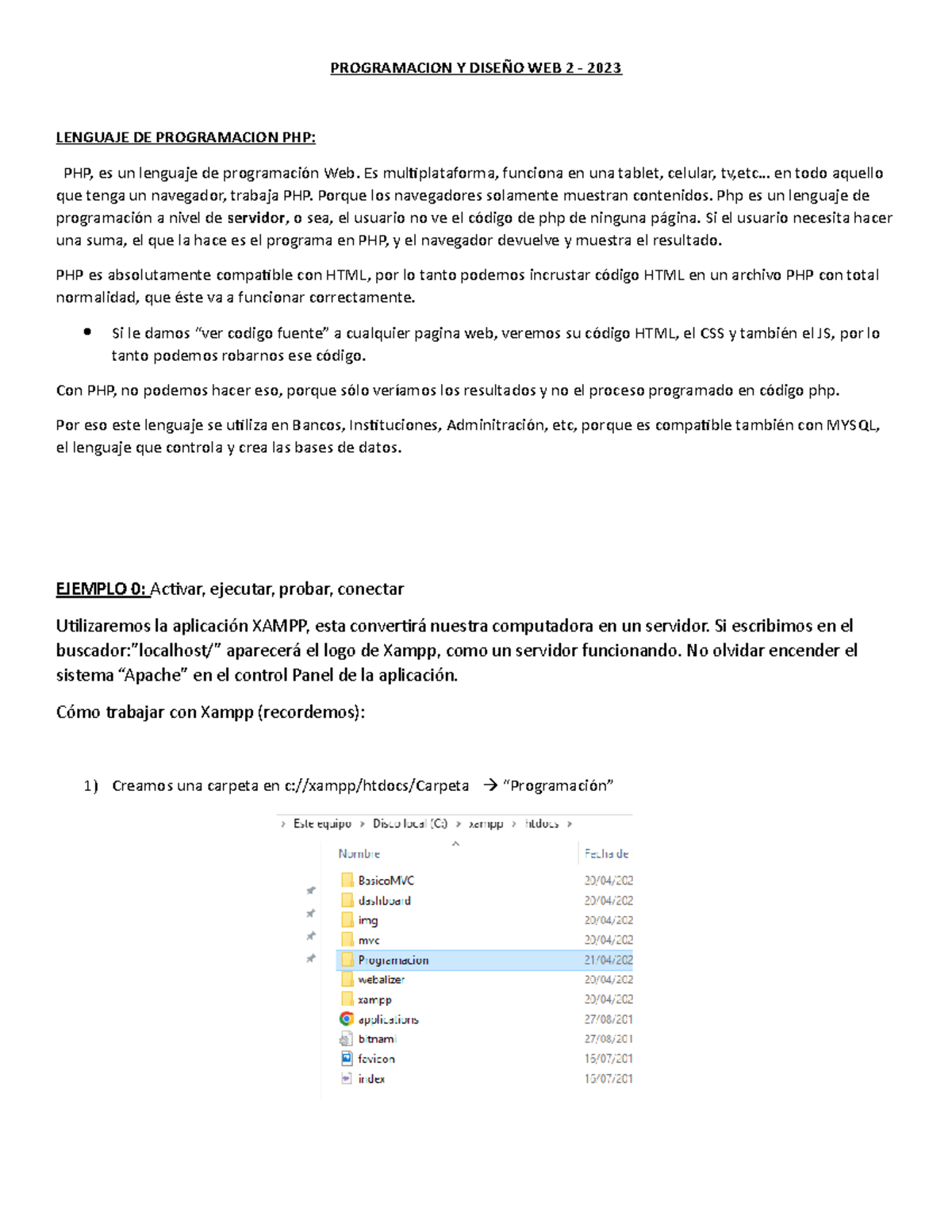 Lenguaje PHP - Pequeño resumen sobre php en diseño web. - PROGRAMACION ...