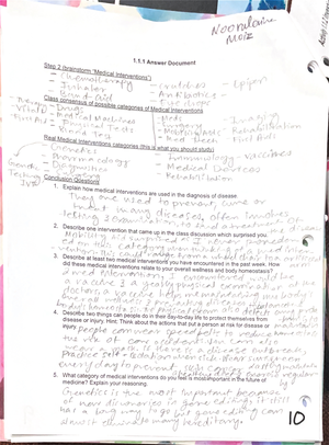 PLTW Human Body Systems Semester 1 Final Study Guide - unit 1: identity DNA analyst analyze DNA ...