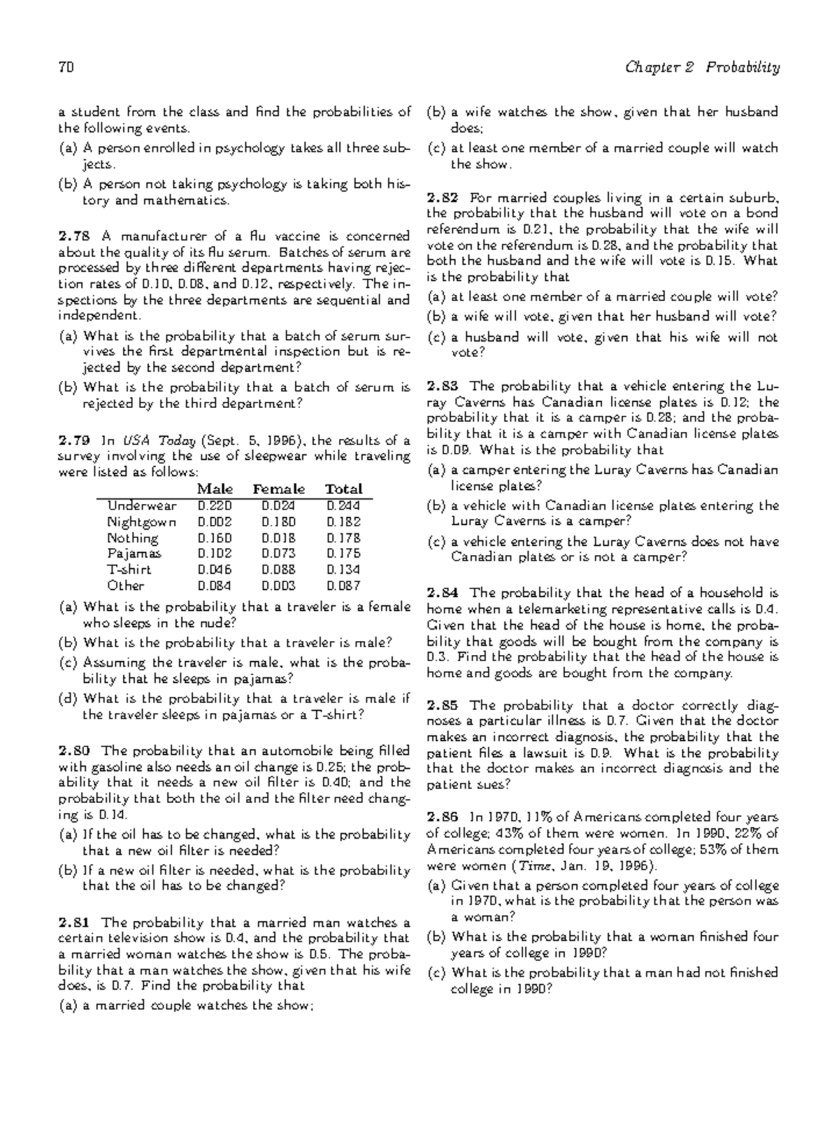 Walpole probability and statistics for engineers and scientisst-19 - / / 70 Chapter 2 ...