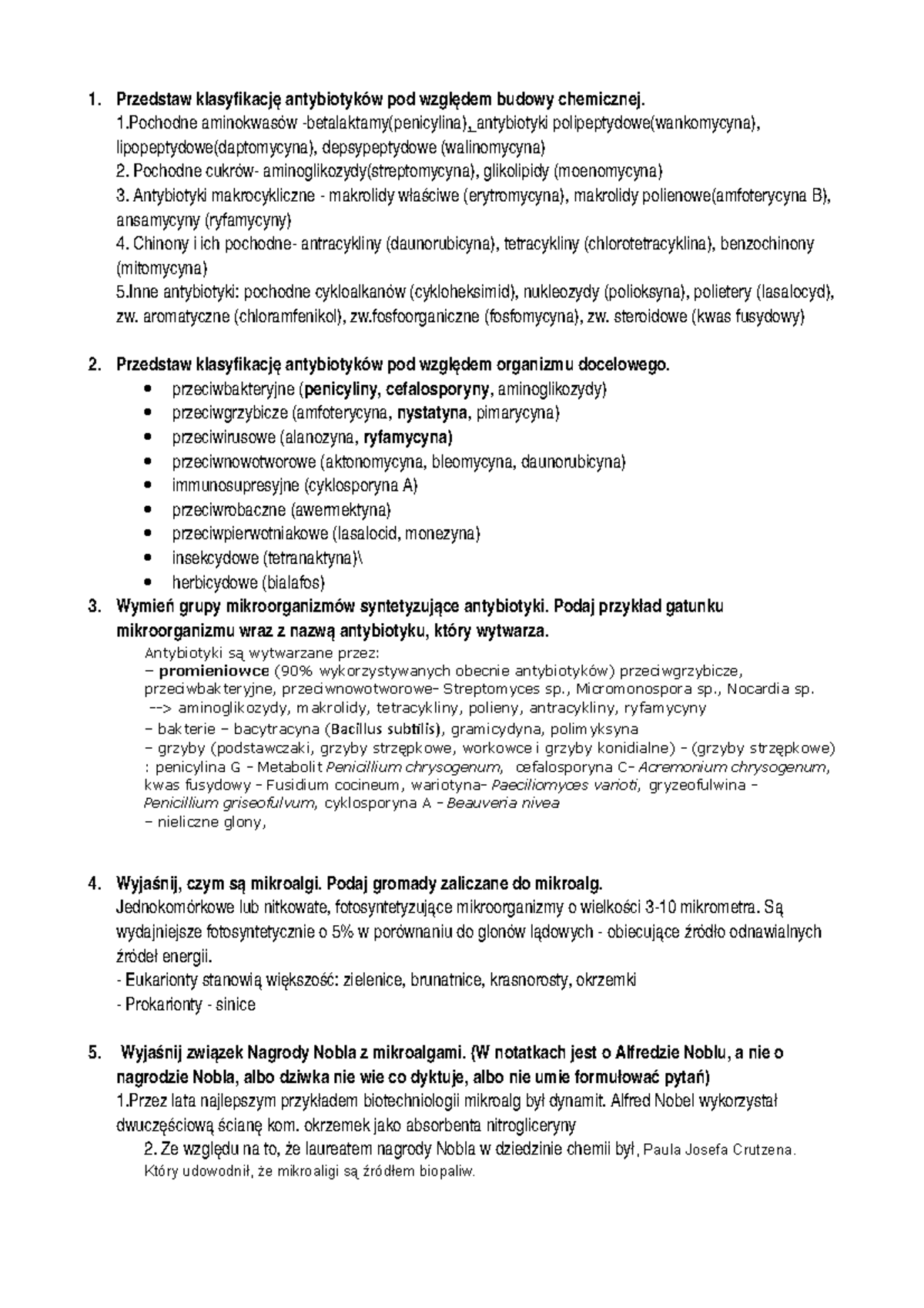 Egzamin 2018, pytania i odpowiedzi - Przedstaw klasyfikację ...