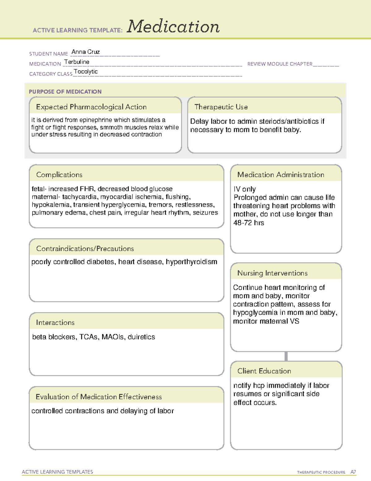Terbuline - SHOULD HELP YOU GET AHEAD AND UNDERSTAND - ACTIVE LEARNING ...