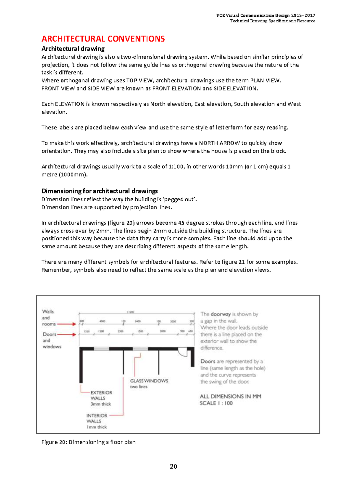 001 technical drawing specifications 2 - 20 ARCHITECTURAL CONVENTIONS ...