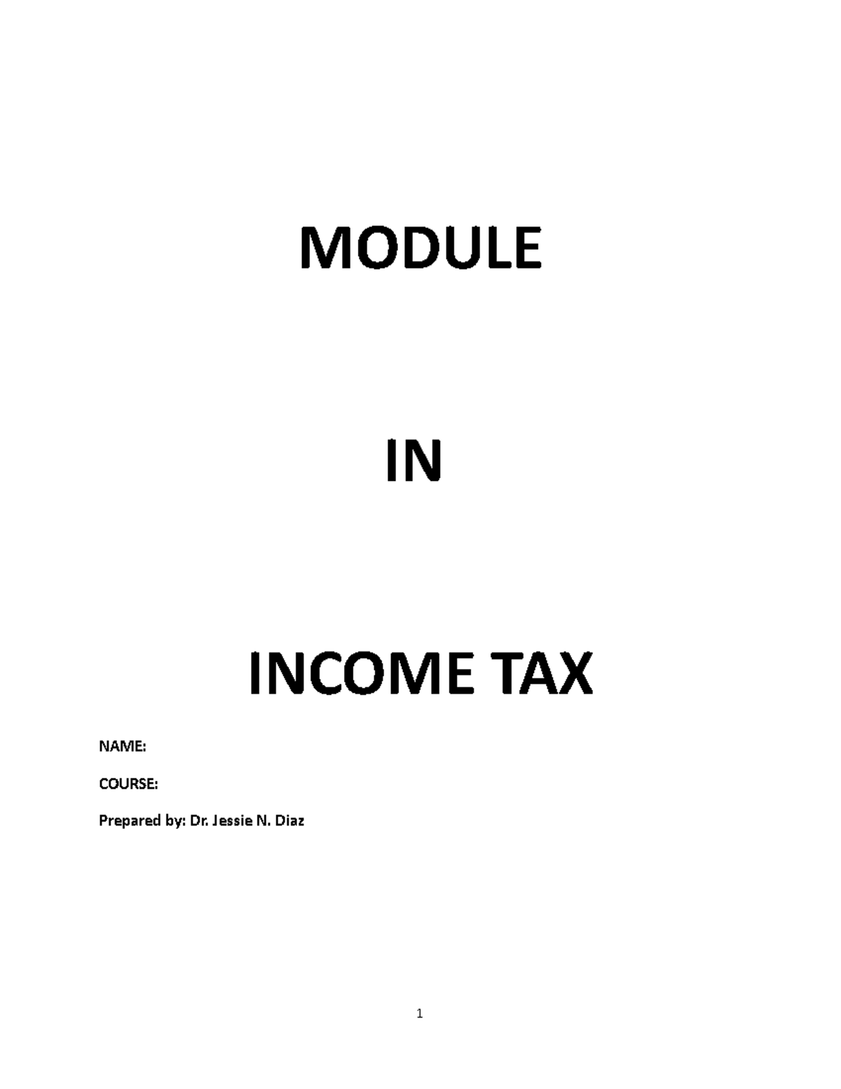 Taxation - Lecture notes 1-20 - Income & Business Taxation - Studocu