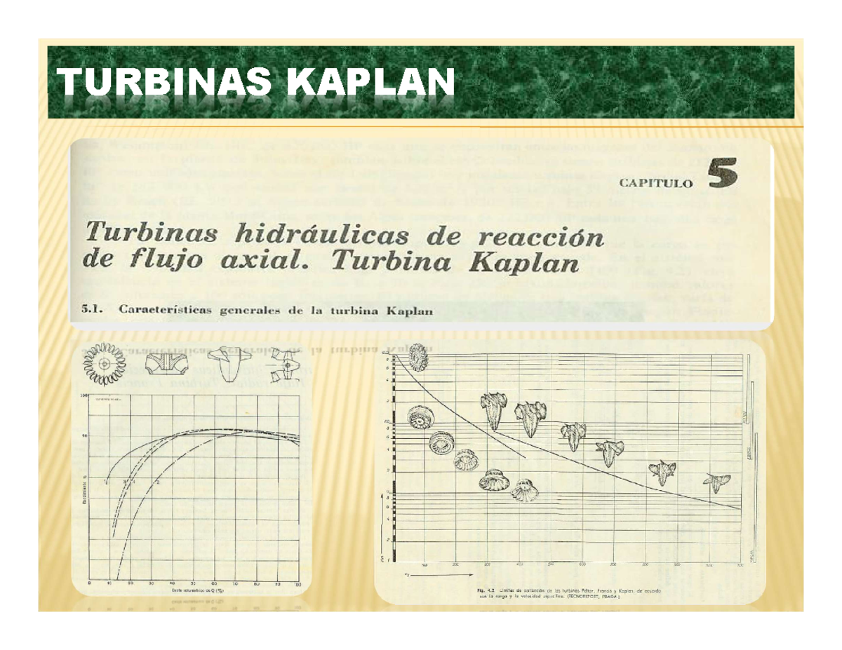 Clase 2 Turbinas Kaplan - PARTES DE LA TURBINA TURBINA KAPLAN EL NUMERO ...