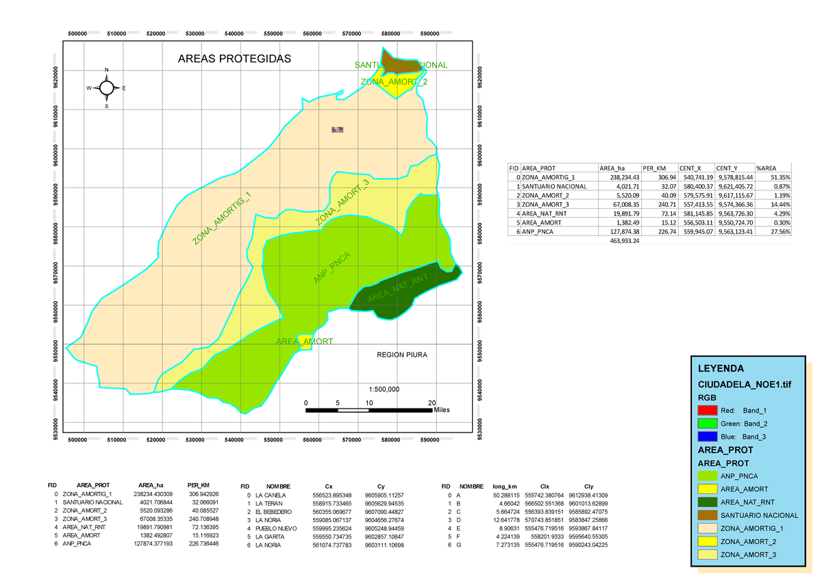 Avance 1 - mapa tematico - ANP_PNCA SANTUARIO NACIONAL 500000. ####### 510000. ####### 510000 ...