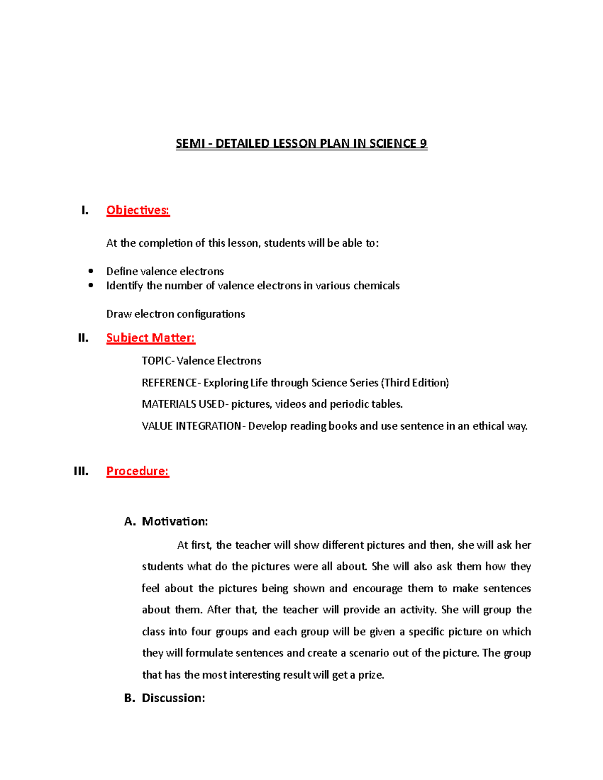 Assignment No 2 English Lesson Plan Class 7th Www vrogue co