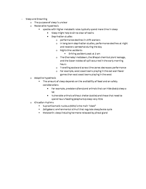 12 - Learning and Memory - Outline o Learning
