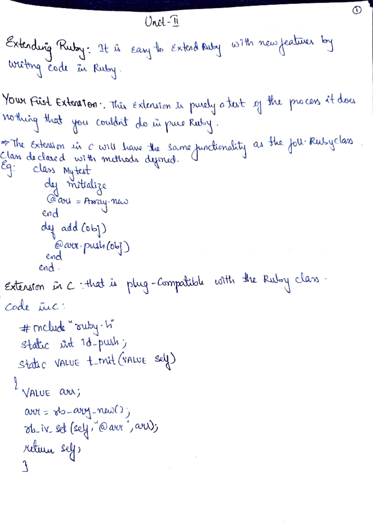 UNIT 2 SL - SL notes - 1 Extending Ru: It is Easy to Extend Ru with new ...