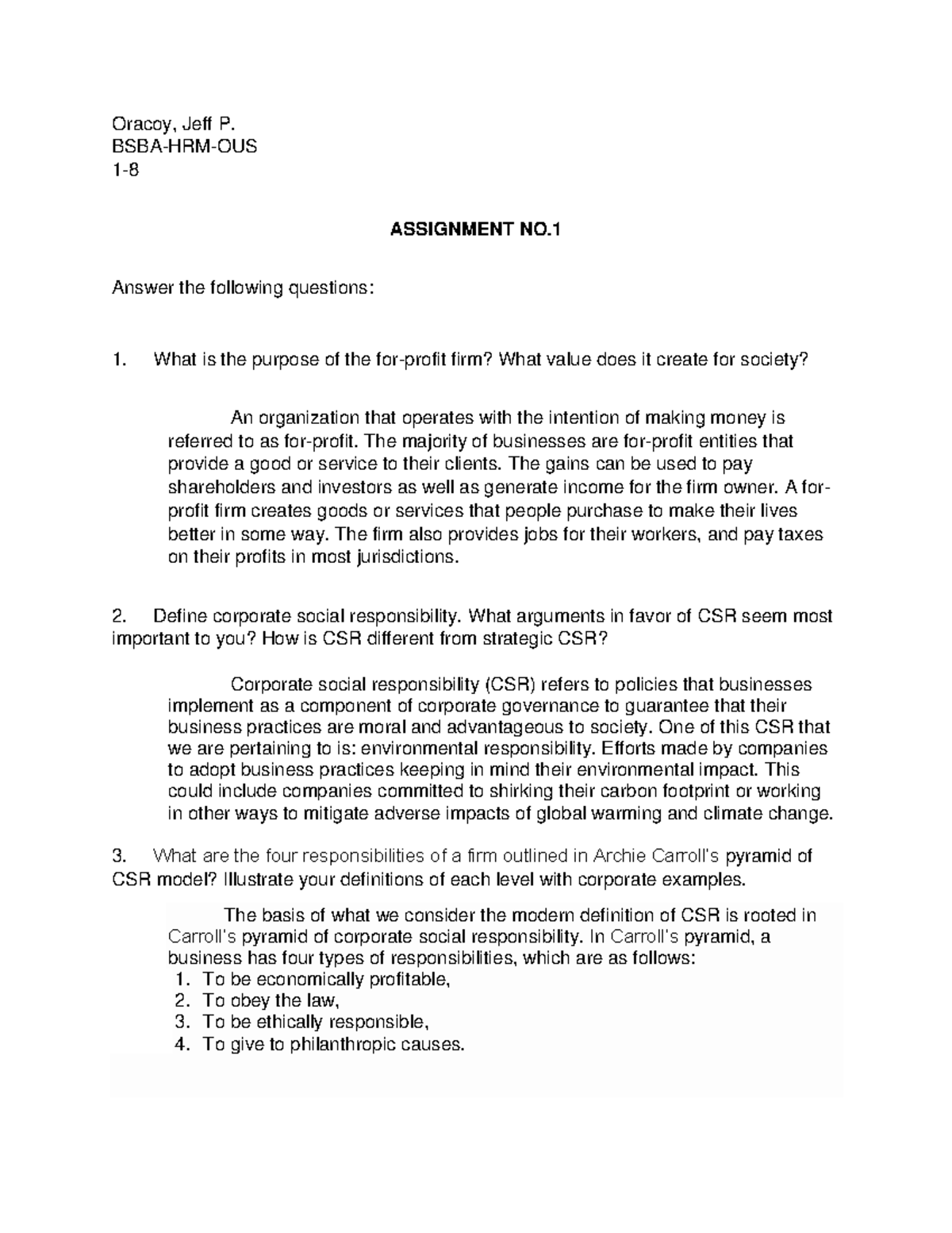 Assignment#1 Oracoy 1-8 Bsbahrmous BUMA - Oracoy, Jeff P. BSBA-HRM-OUS ...