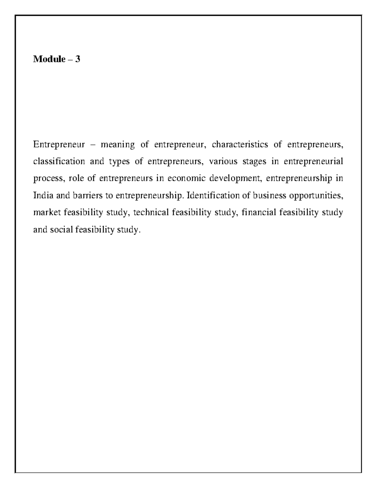 MEI Mod3 - Notes for management and entrepreneurship lecture notes ...