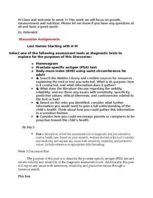 Week 2 Discussion & Responses - Discussion: Diversity and Health ...