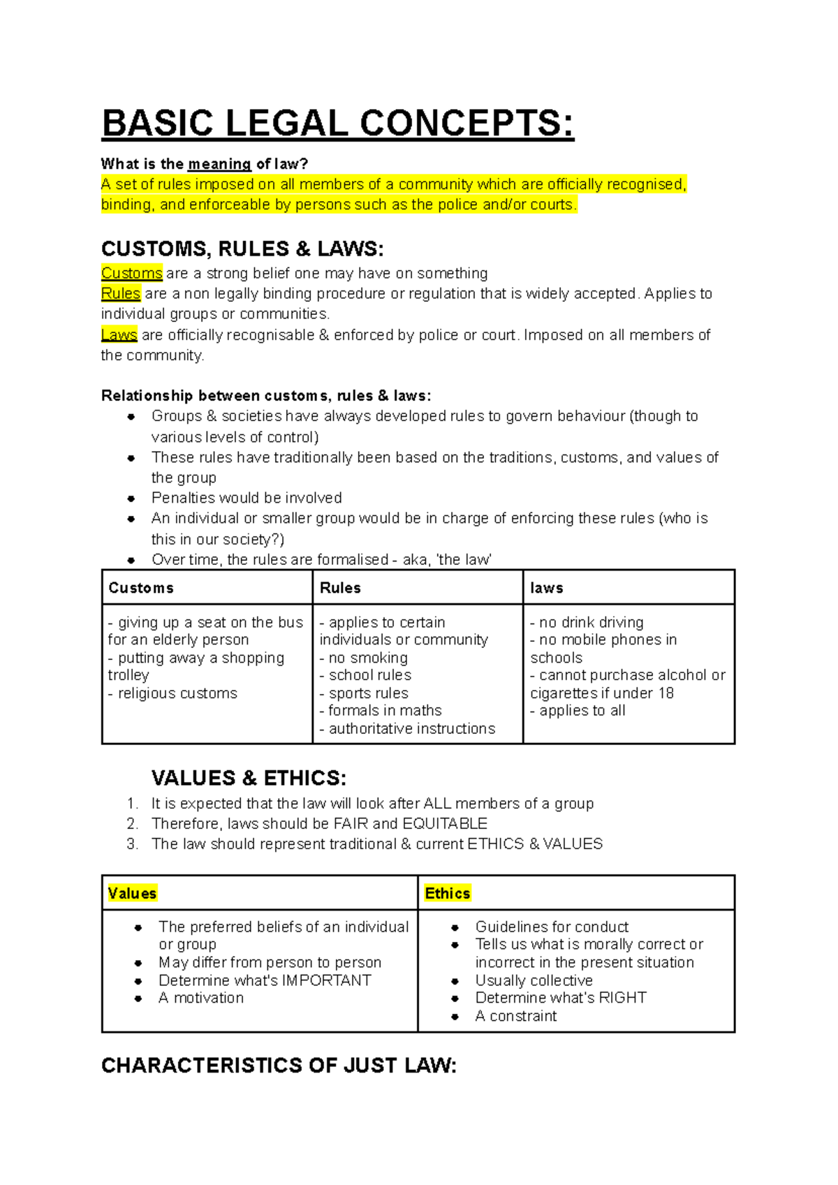 The Legal System - Module 1 - BASIC LEGAL CONCEPTS: What is the meaning ...