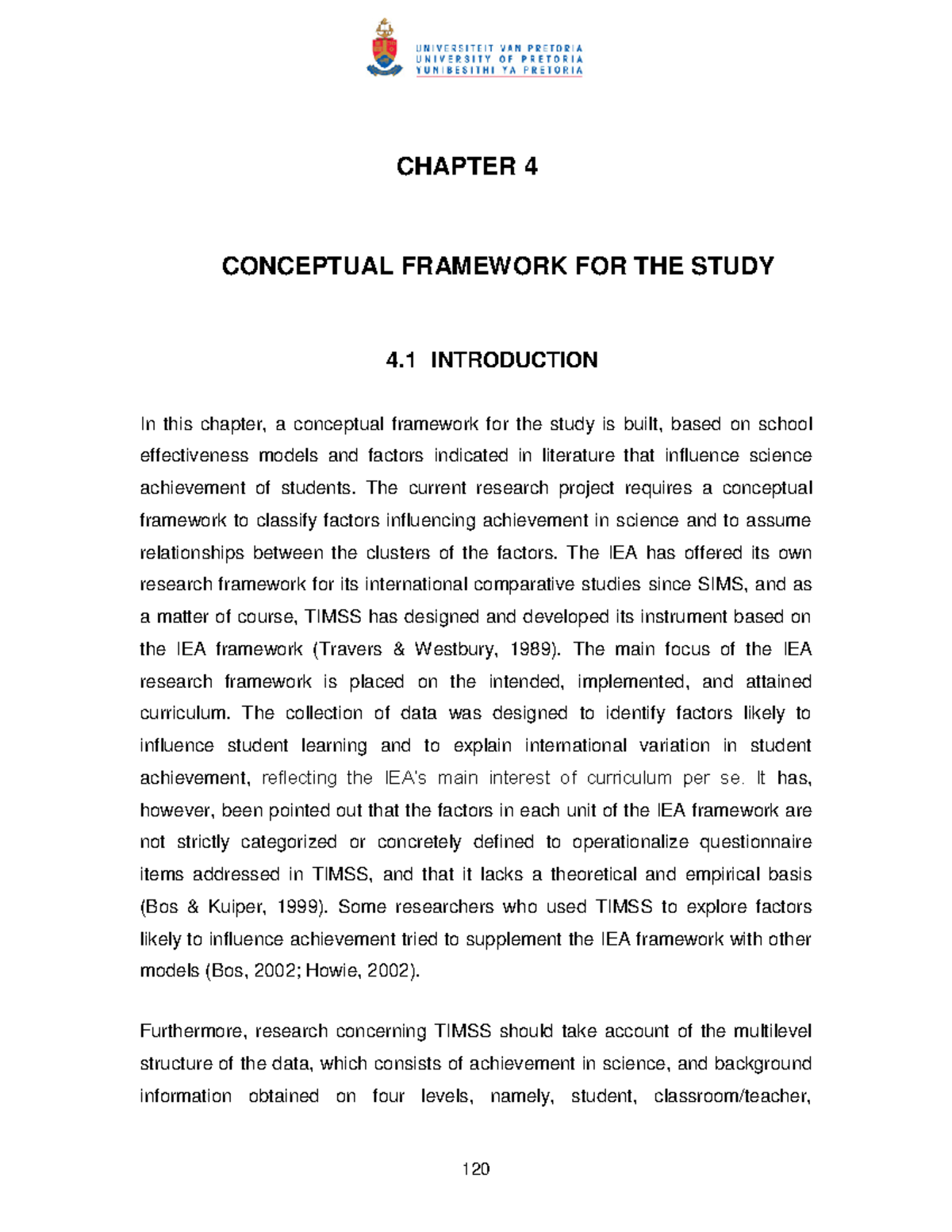 03chapters 4-5 - practical - CHAPTER 4 CONCEPTUAL FRAMEWORK FOR THE ...