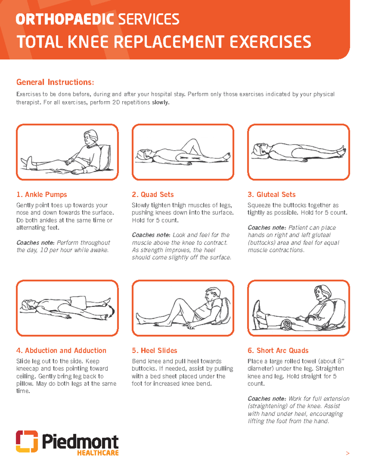 Knee-Replacement-Excercises - TOTAL KNEE REPLACEMENT EXERCISES 1. Ankle ...