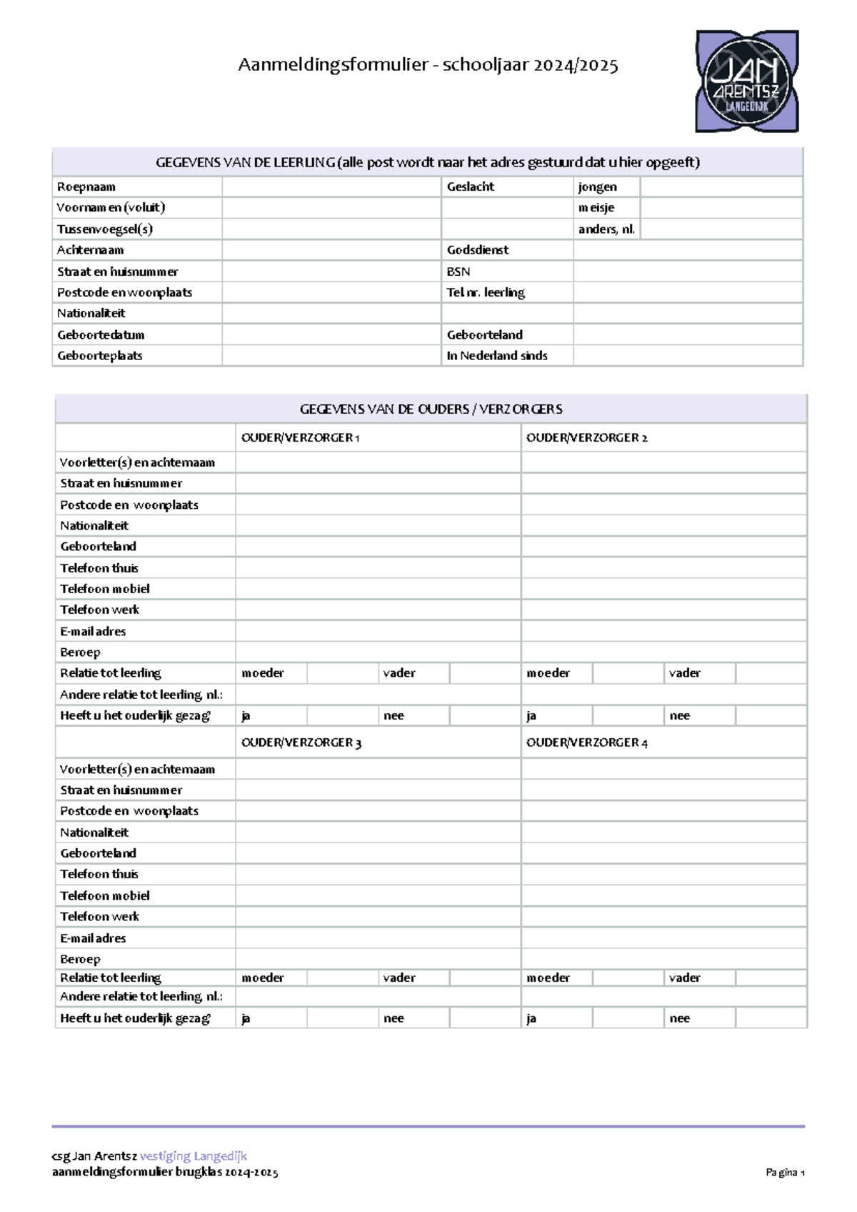 Aanmeldingsformulier-brugklassen-Langedijk-2024-2025-online-versie ...