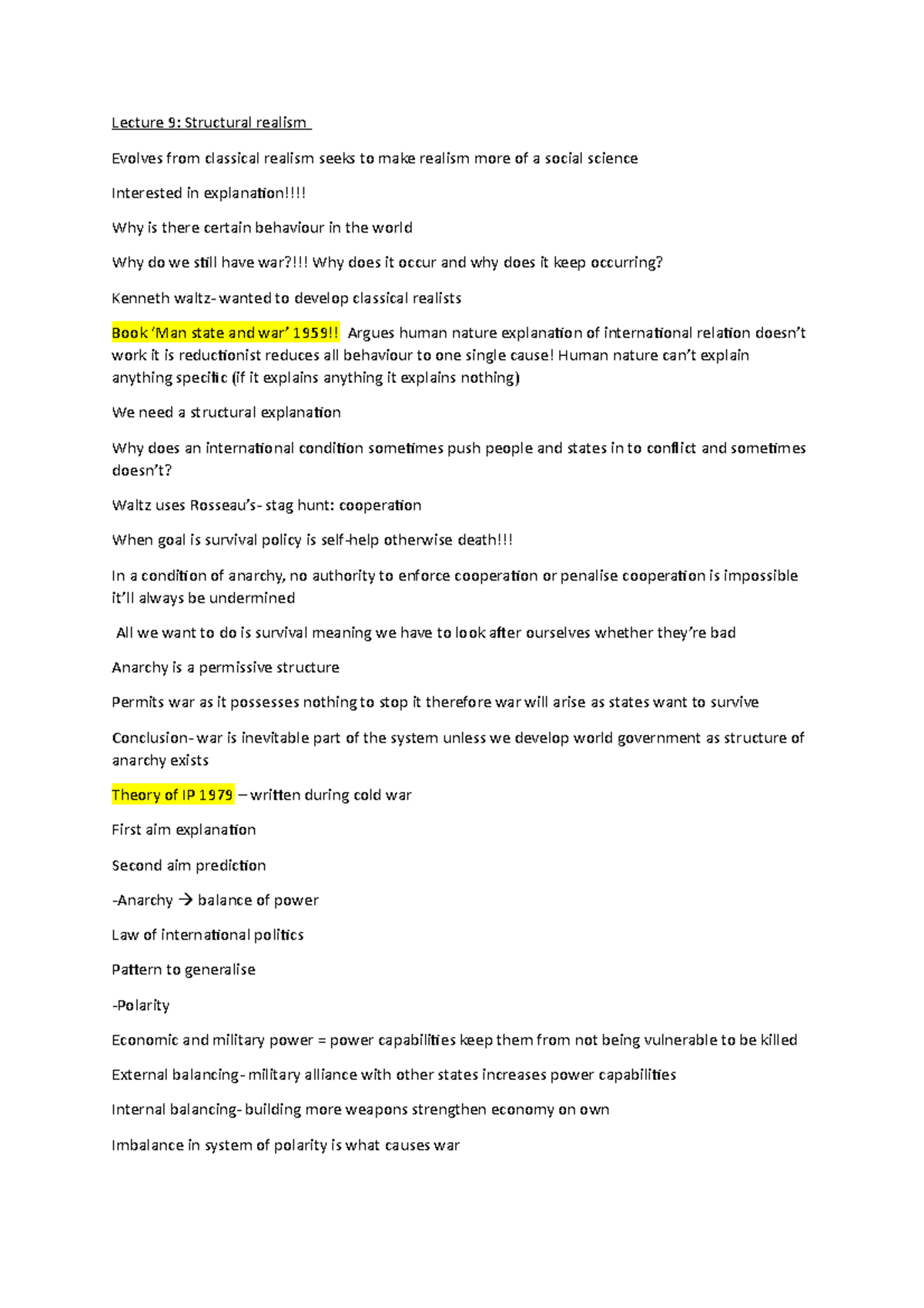 structural realism - Lecture 9: Structural realism Evolves from ...