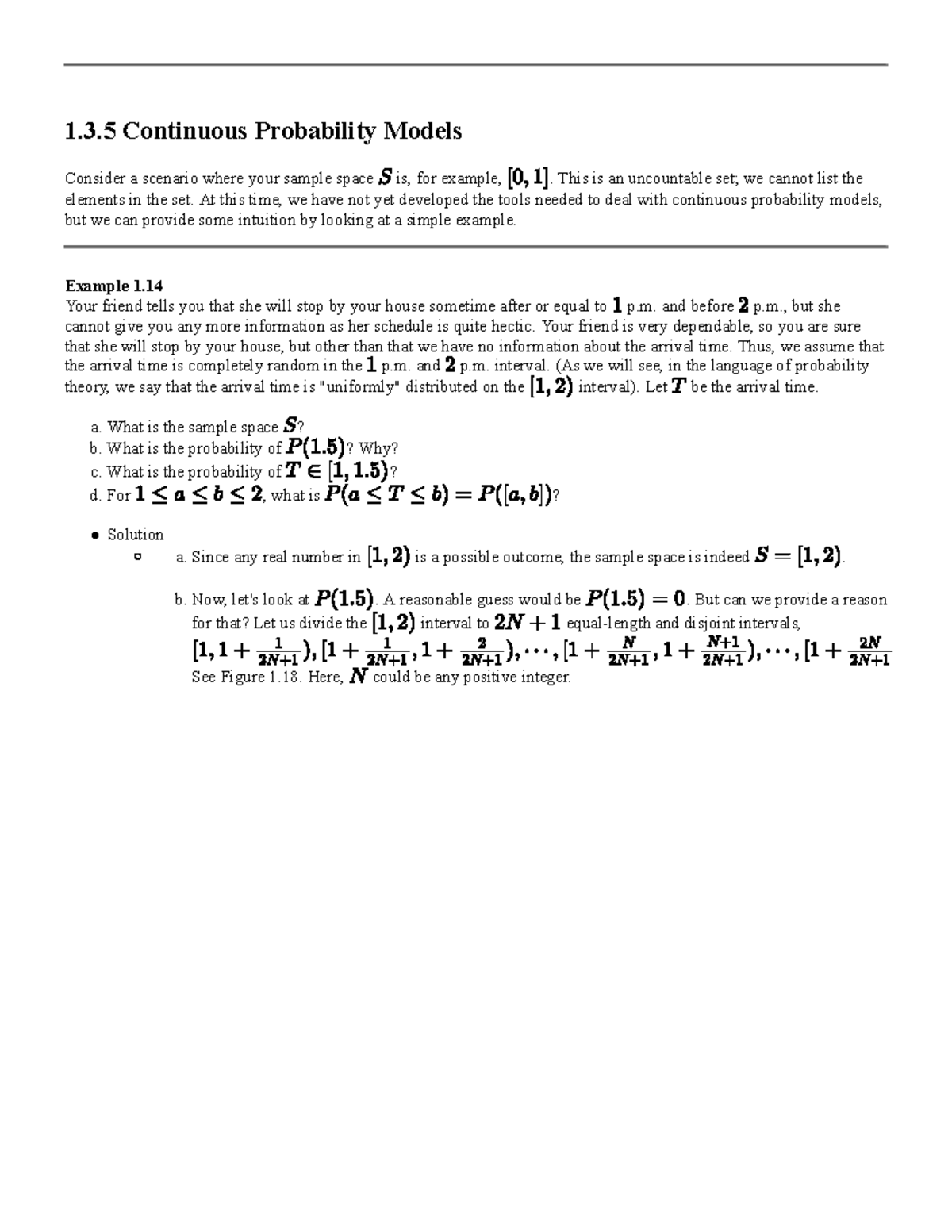 Continuous Models Uncountable Limits Integrals - 1.3 Continuous ...