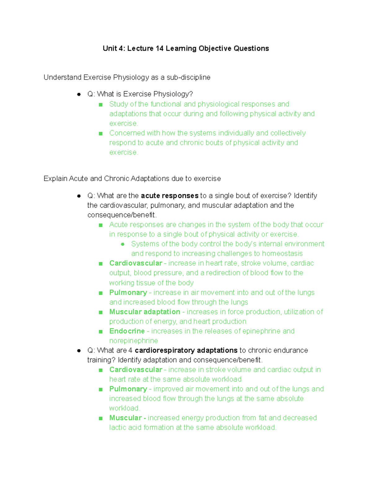 Unit 4 Lecture 14 - Uni 4: Lece 14 Leaning Objecie Qeion Ua E P a a b- Q: Wa E P? S a a a a aaa ...