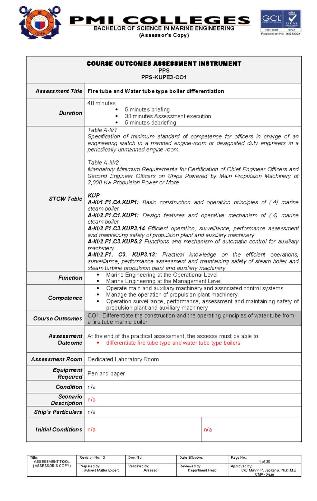 PPS-KUPE3-CO1 Week 3 - practical stuff - BACHELOR OF SCIENCE IN MARINE ...