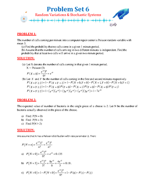 Quiz sol - Probability and Stochastic Processes Quiz Solution - Probability and Stochastic ...