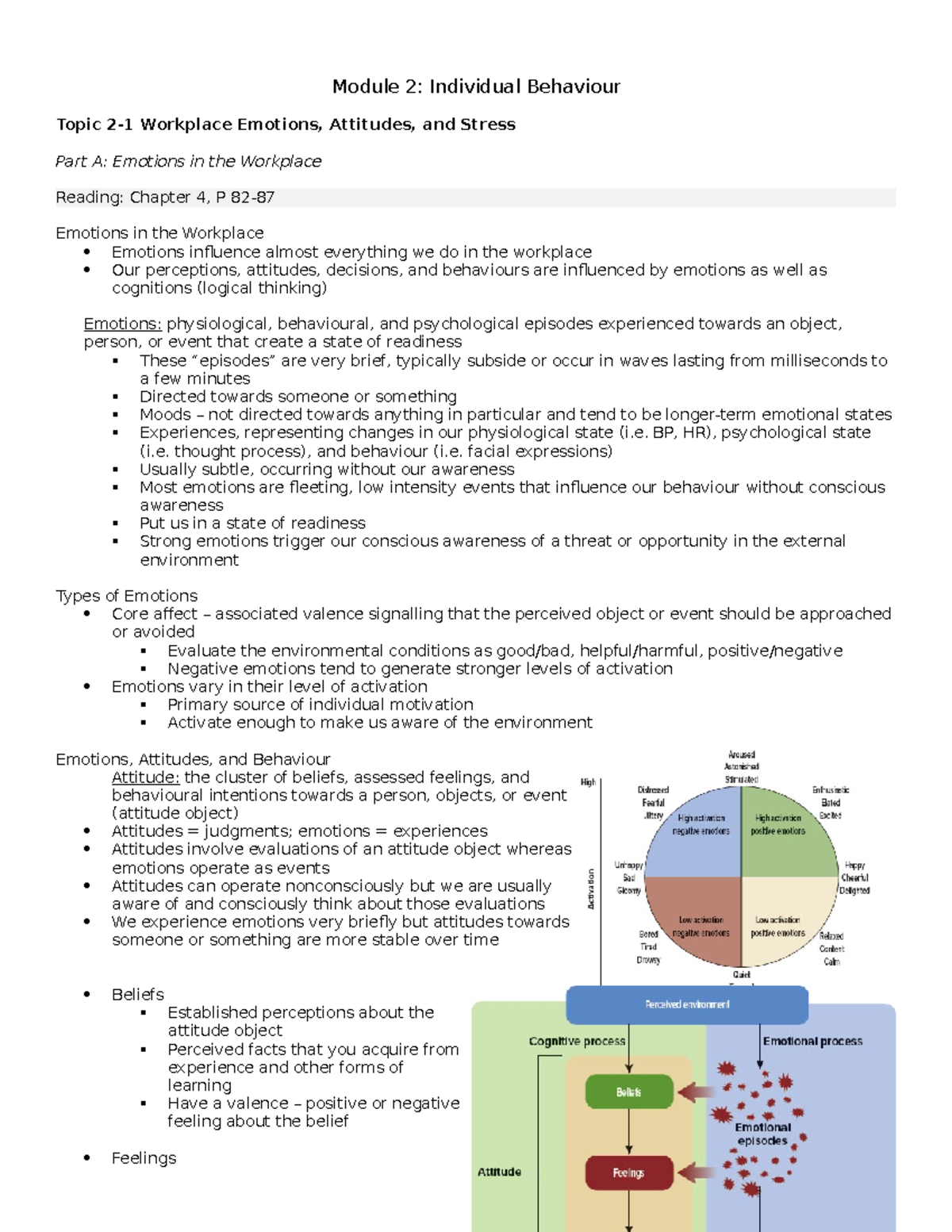 Module 2 - Module 2: Individual Behaviour Topic 2 - 1 Workplace ...