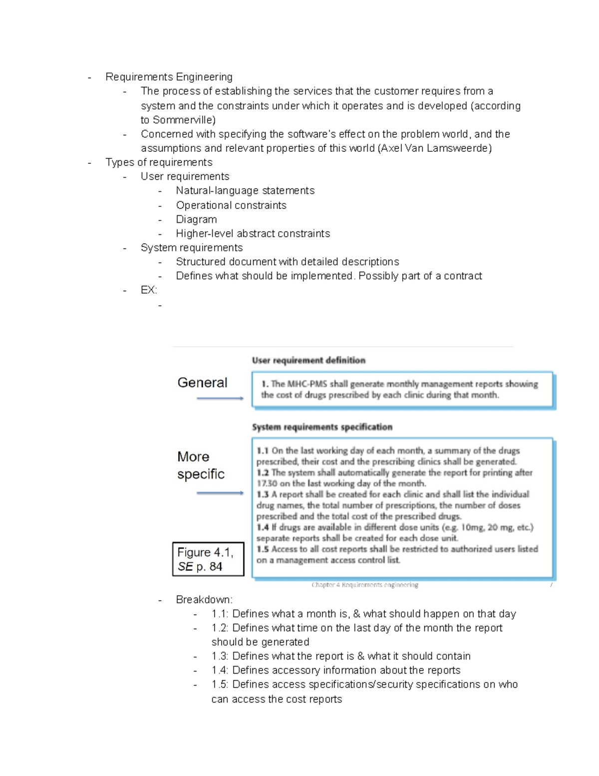 Notes 2 7 - Collected in a Software Engineering course for professor ...