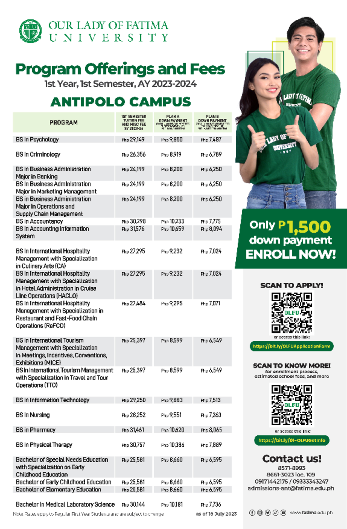 OLFU TF Flyers SY2023-2024-ANT (Final) - 1st Year - BSBA major in ...