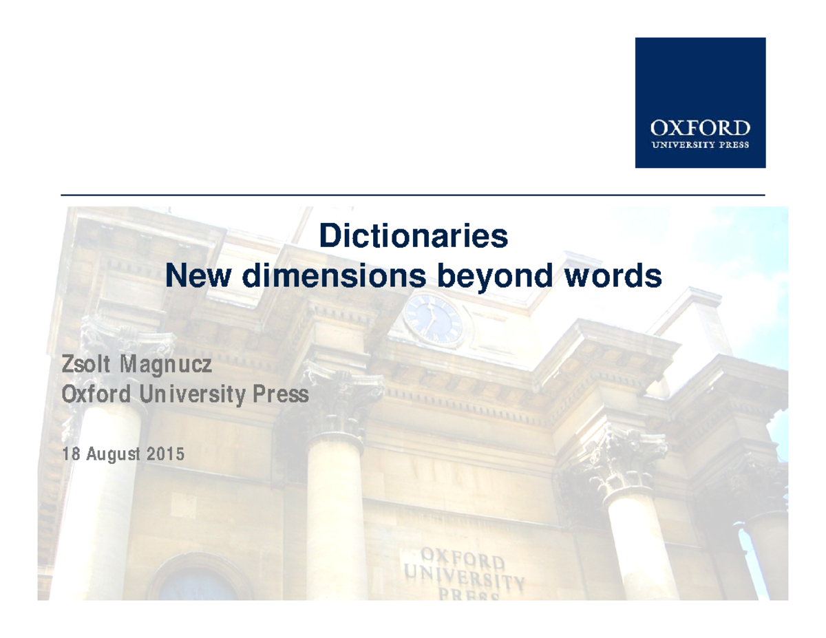 Oxford Advanced Learner's Dictionary ( PDFDrive ) - Dictionaries New ...
