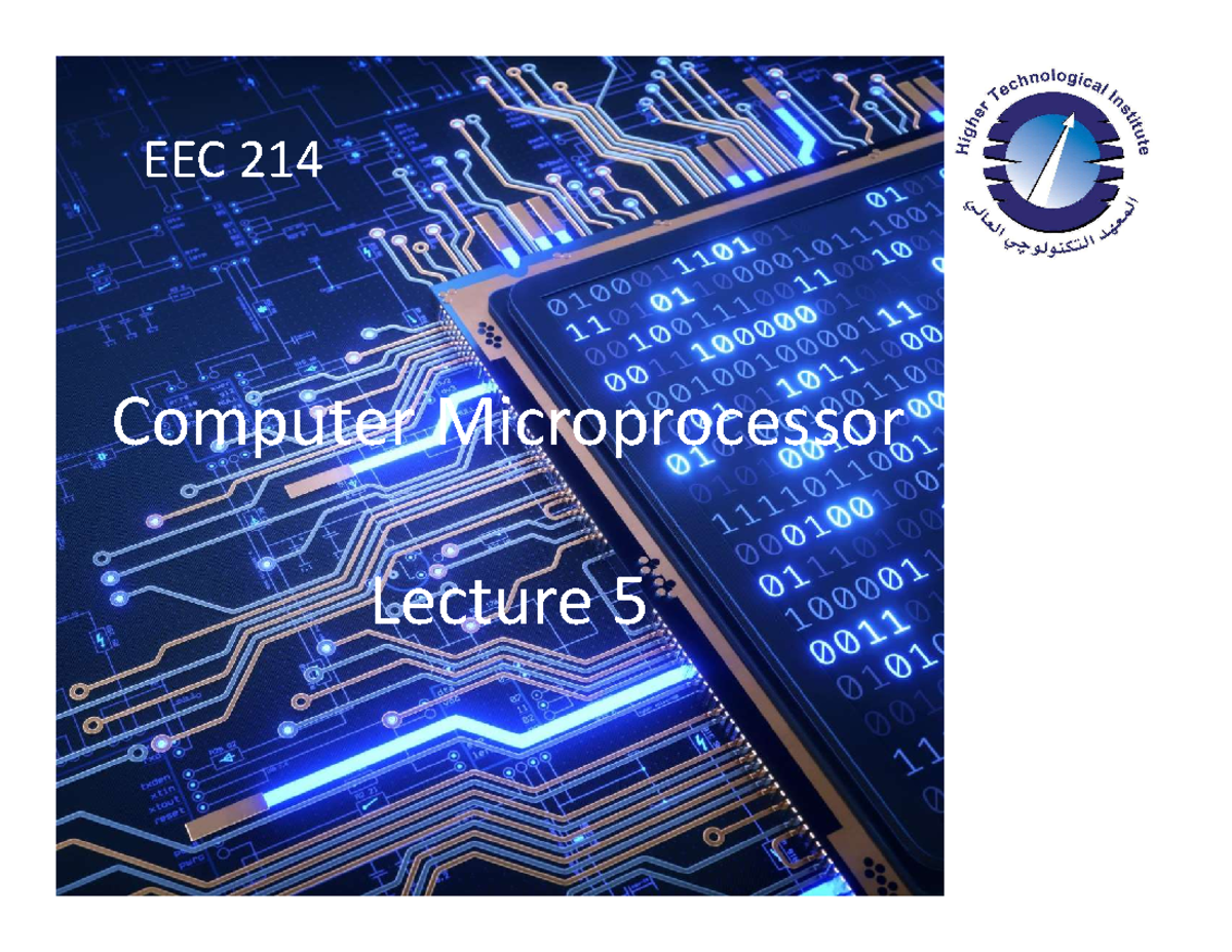 EEC 214 lecture 5 - AVR - Computer Microprocessor Lecture 5 EEC 214 SIGNED NUMBER CONCEPTS AND ...