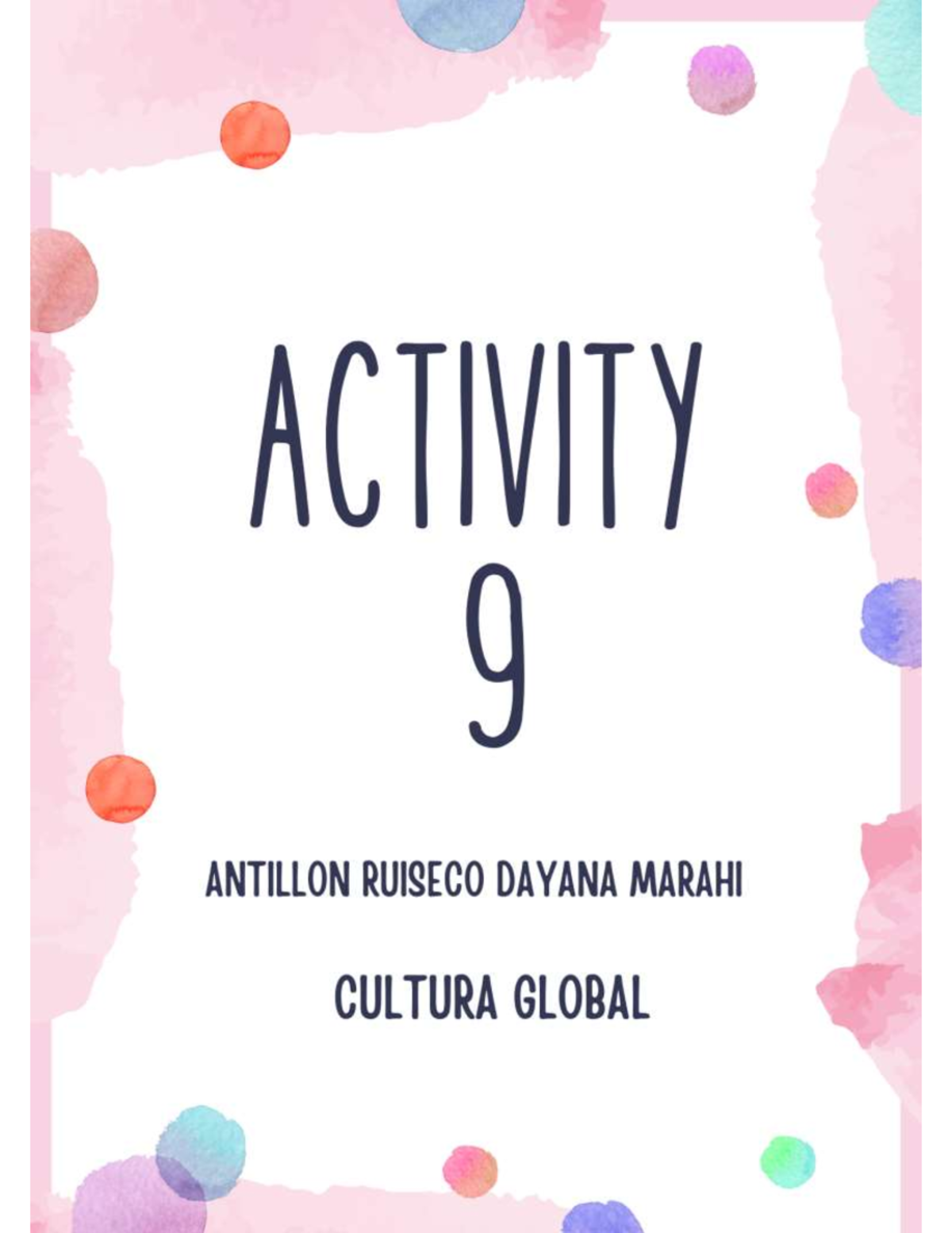 Actividad 9 cultura - Reading experiences 1. Individually, answer to ...