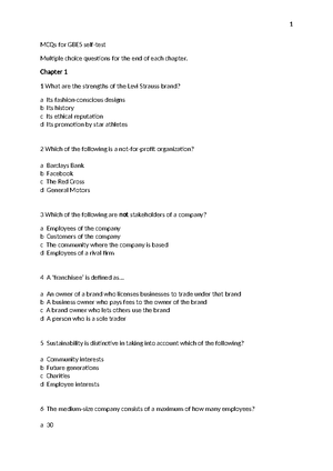 BUS 200 module notes - Chapter 1: The business in the Global ...