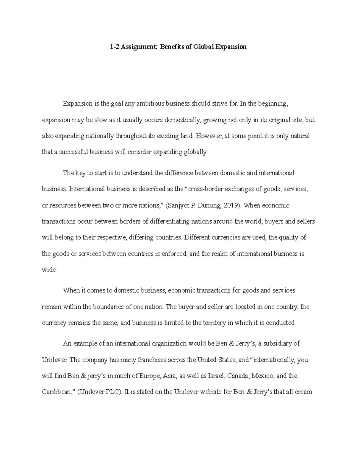 1-2 - Expansion is the goal any ambitious business should strive for ...