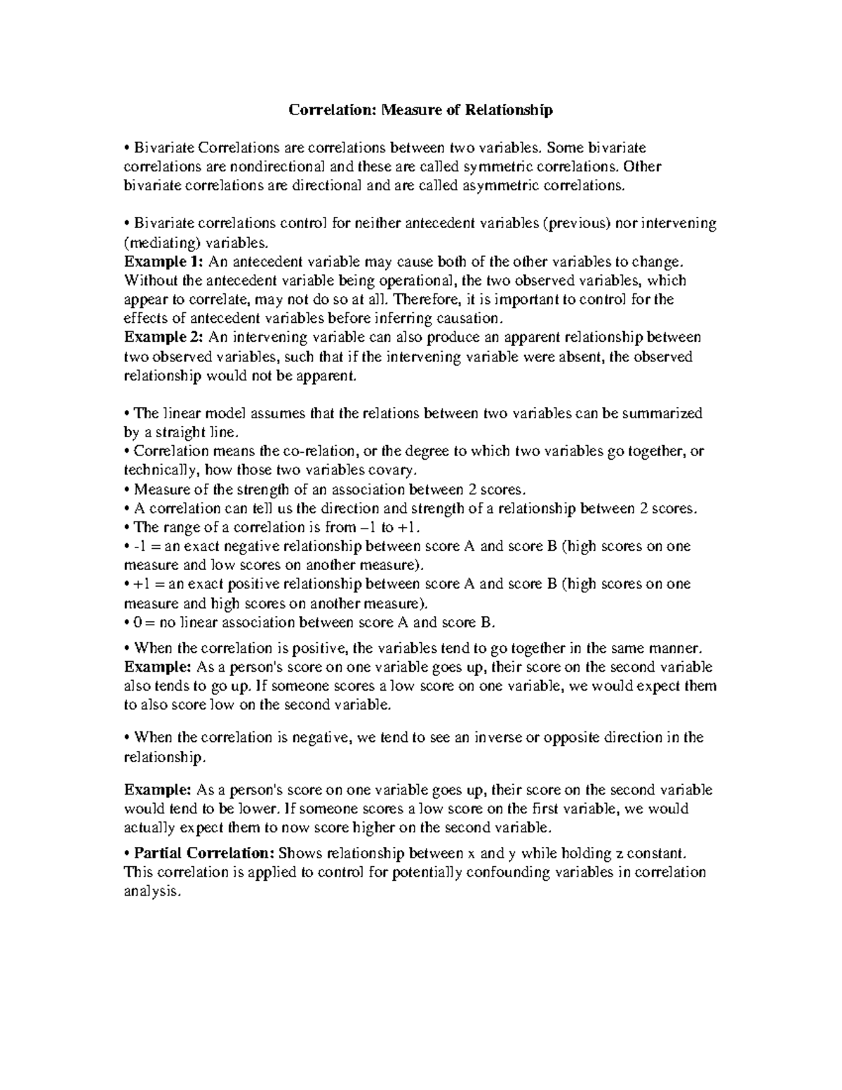 Correlation - Statistics - Correlation: Measure of Relationship ...