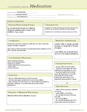 ATI Tegretol Template - ACTIVE LEARNING TEMPLATES THERAPEUTIC PROCEDURE ...