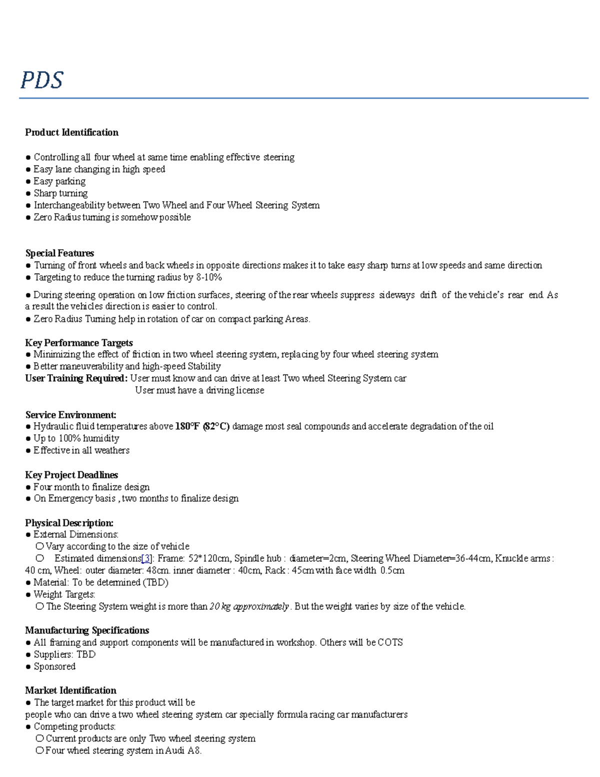 PDS - Good notes of Mechanical Engineering design - PDS Product ...