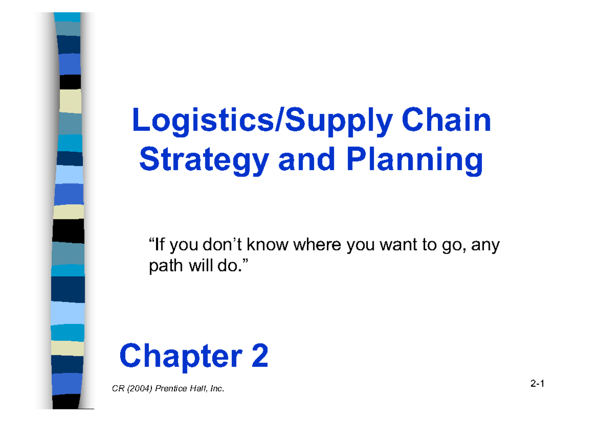 PPP SCM Chapter 2 - Supply Chain Management Lecture notes - 2 ...