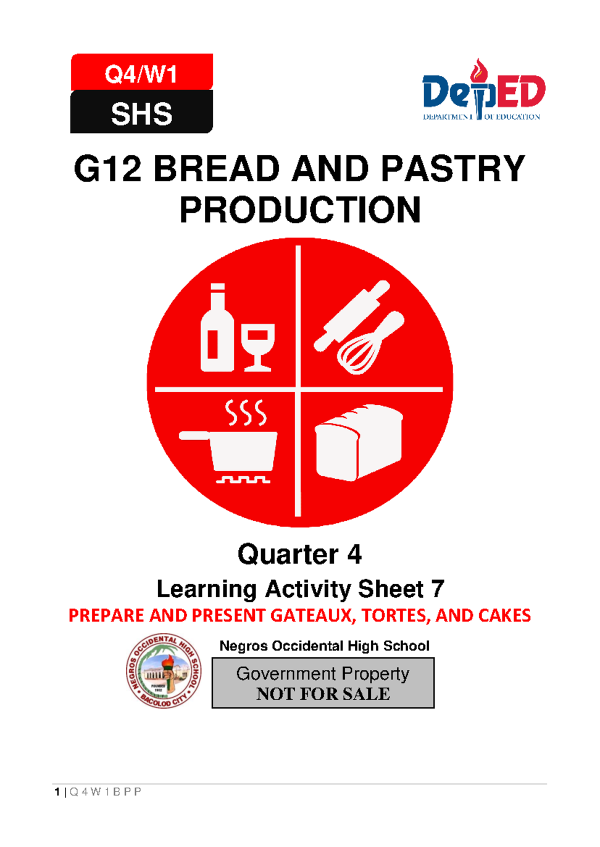 Icing - G12 BREAD AND PASTRY PRODUCTION Quarter 4 Learning Activity ...