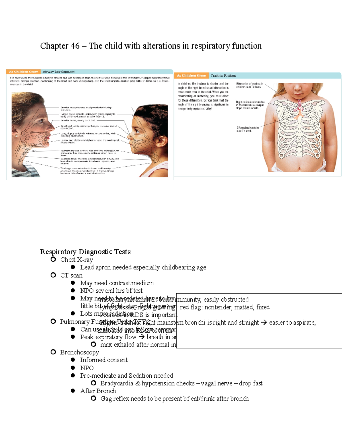 Chapter 46 RESP - Respiratory diseases, problems, and interventions for ...