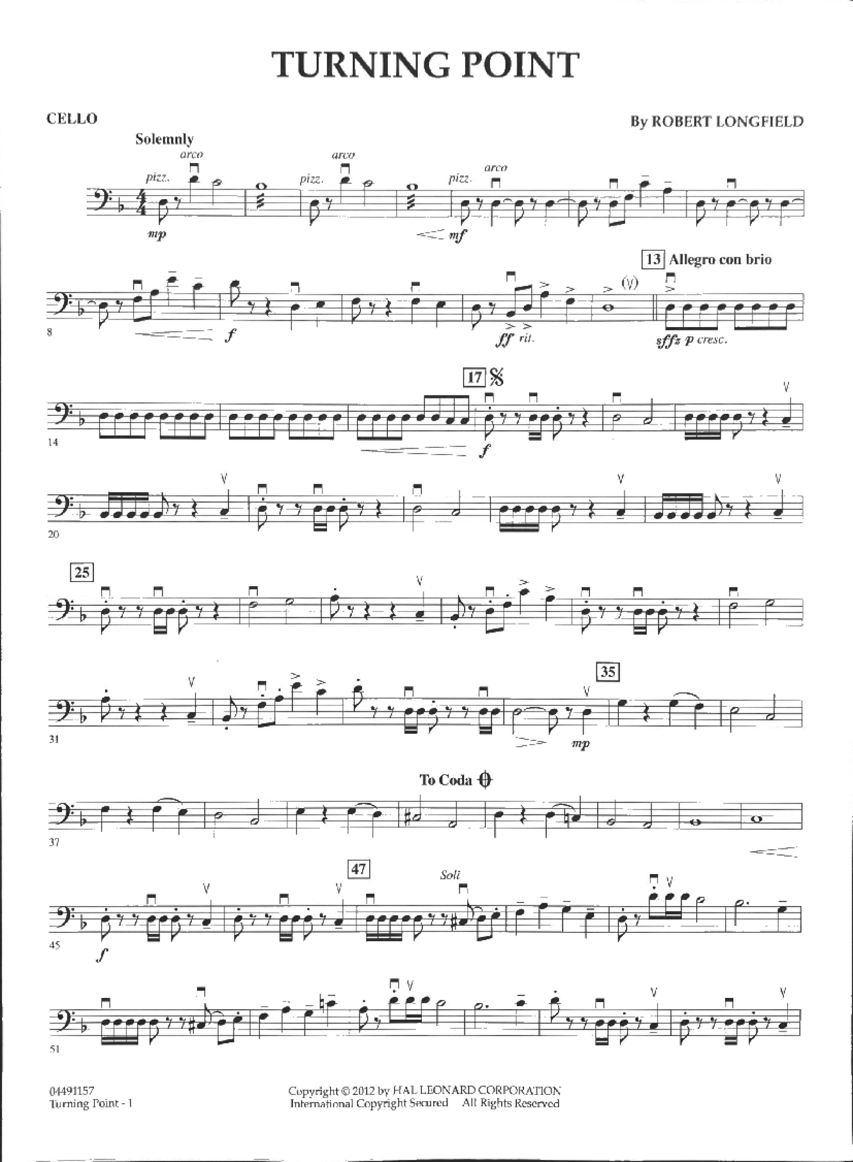 Turning Point Cello - sight reading - Studocu