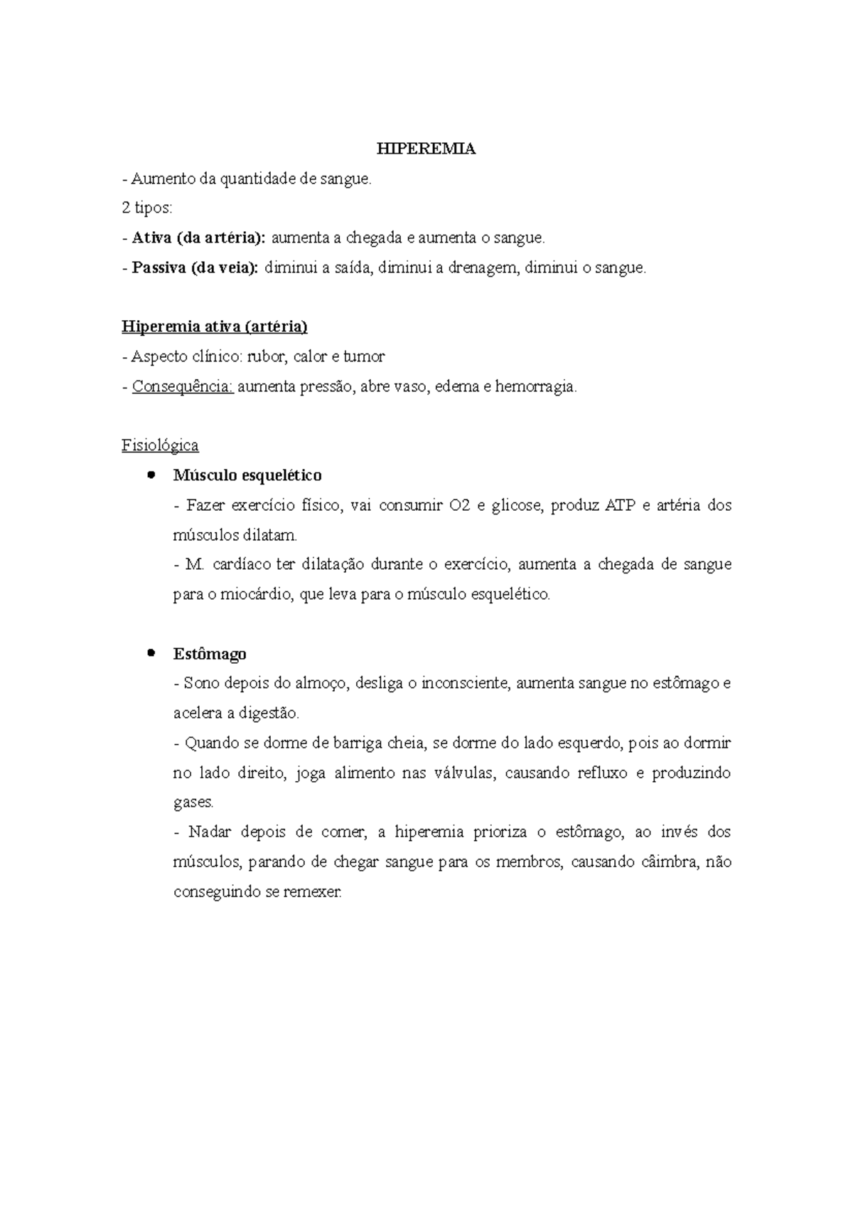 Hiperemia - HIPEREMIA Aumento da quantidade de sangue. 2 tipos: Ativa ...