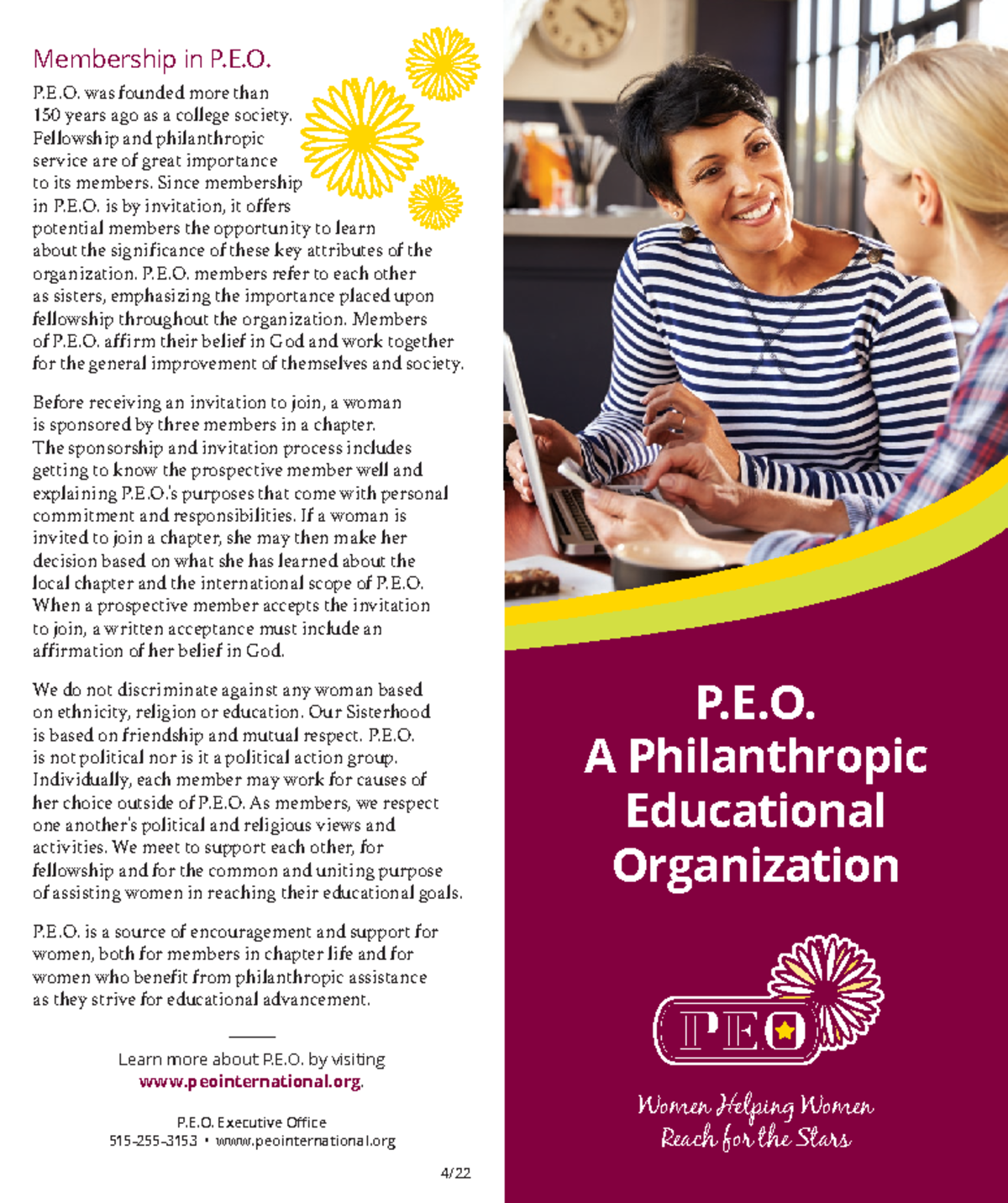 Guide for Nonmembers - P.E.O. A Philanthropic Educational Organization ...