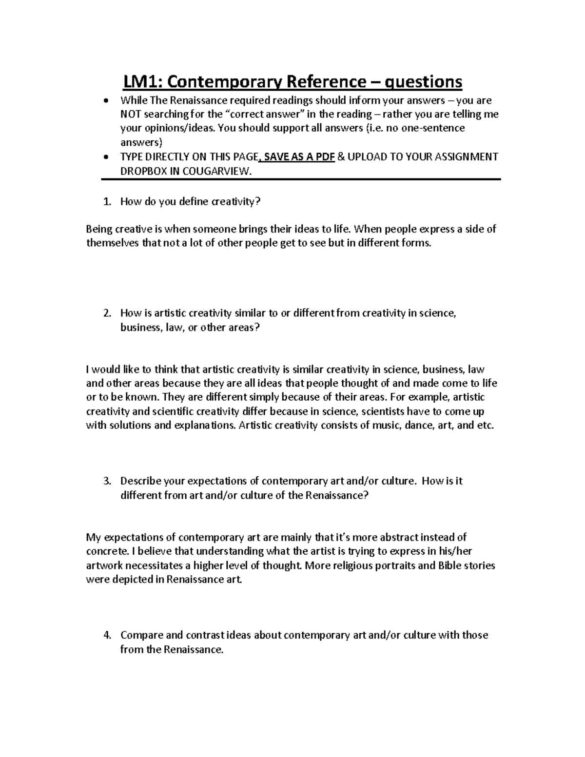 LM1: Contemporary Reference - questions - LM1: Contemporary Reference ...