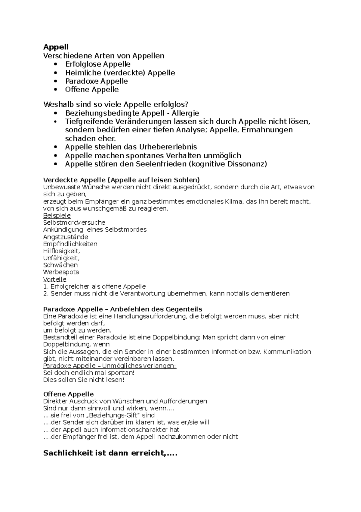 Appell - Appelle stehlen das Urhebererlebnis Appelle machen spontanes ...