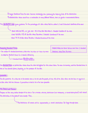 Stats Notes - Chapter 5 TheNormalDistribution single peaked symmetric ...
