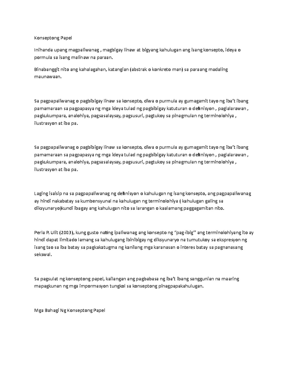 Konseptong Pape-WPS Office - Konseptong Papel Inihanda upang ...