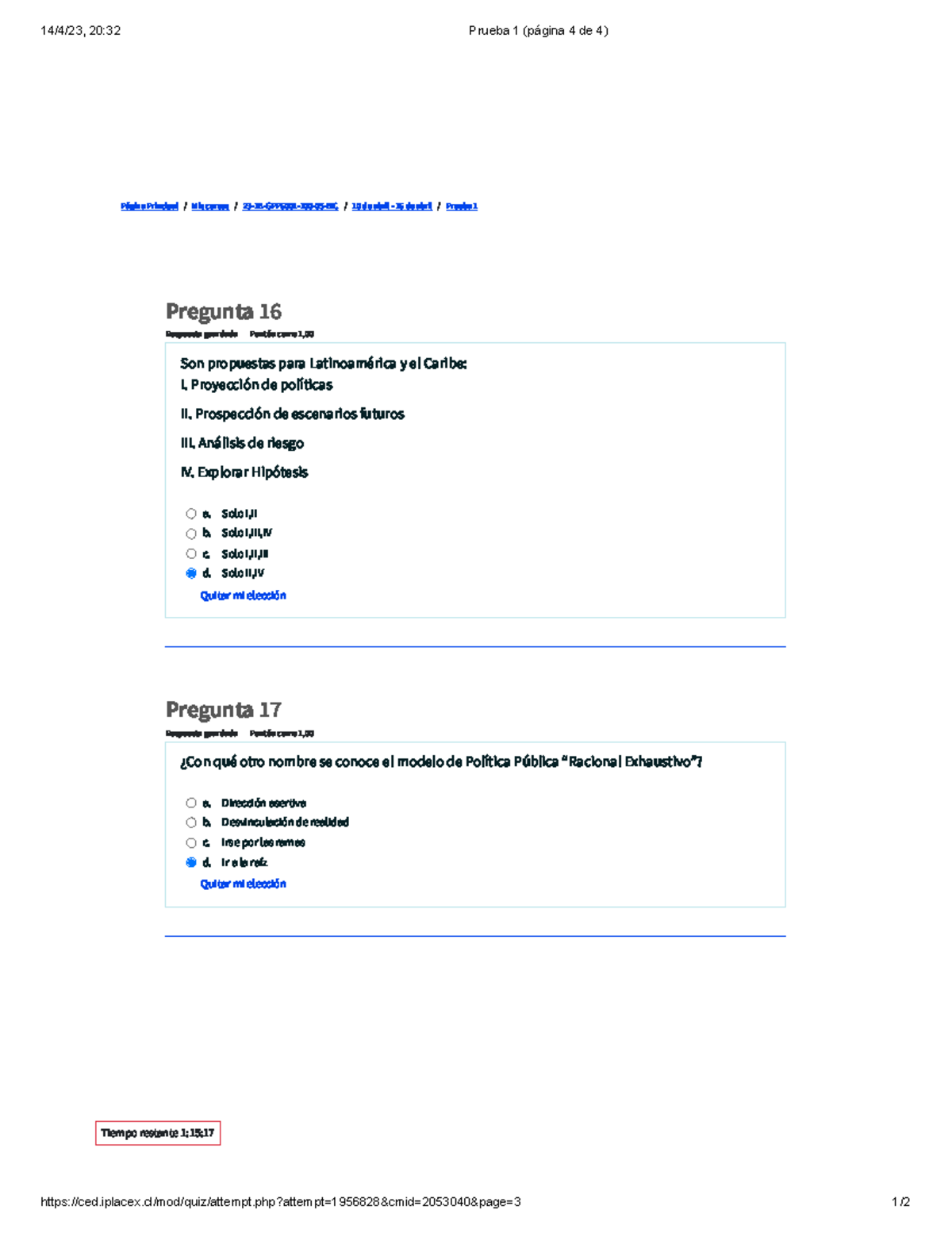 Prueba 1 (página 4 de 4) - 14/4/23, 20:32 Prueba 1 (página 4 de 4) - Studocu