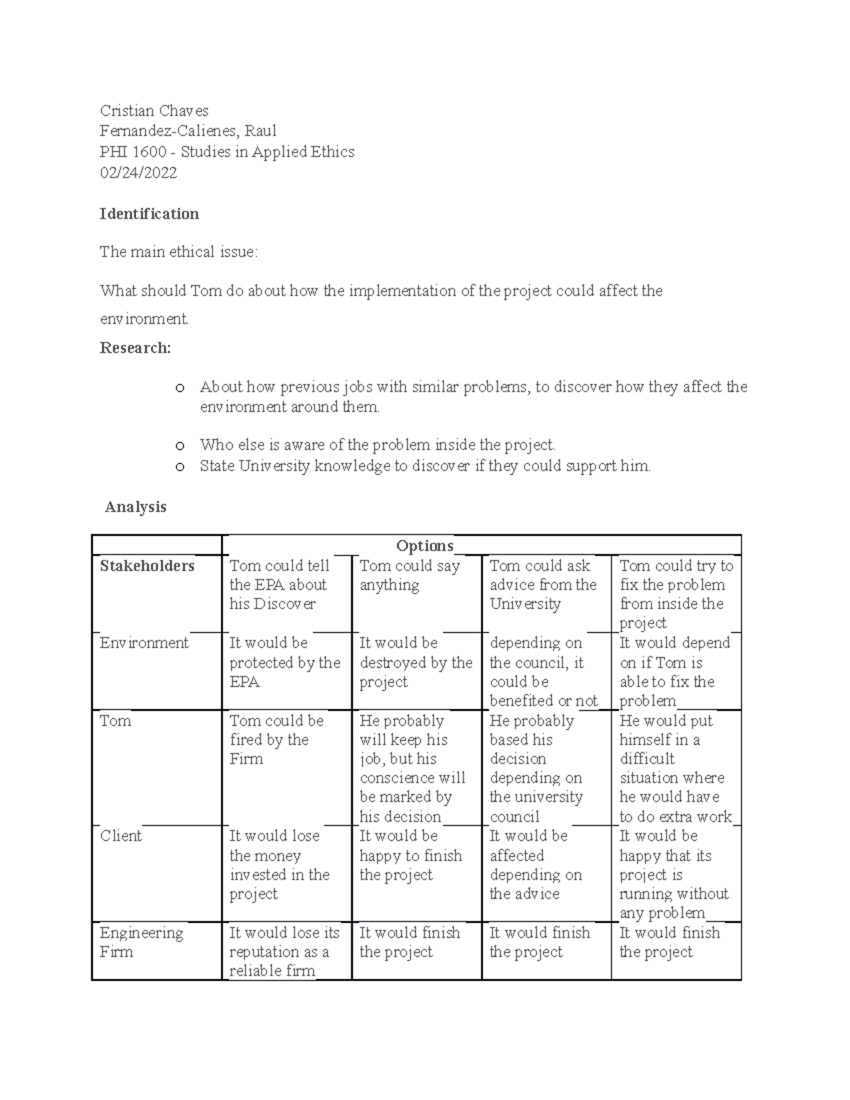 Module 4 - Critical Thinking fixed sadad - Cristian Chaves Fernandez ...