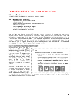 THE Criteria IN Selecting, Citing, AND Synthesizing Related Literature ...