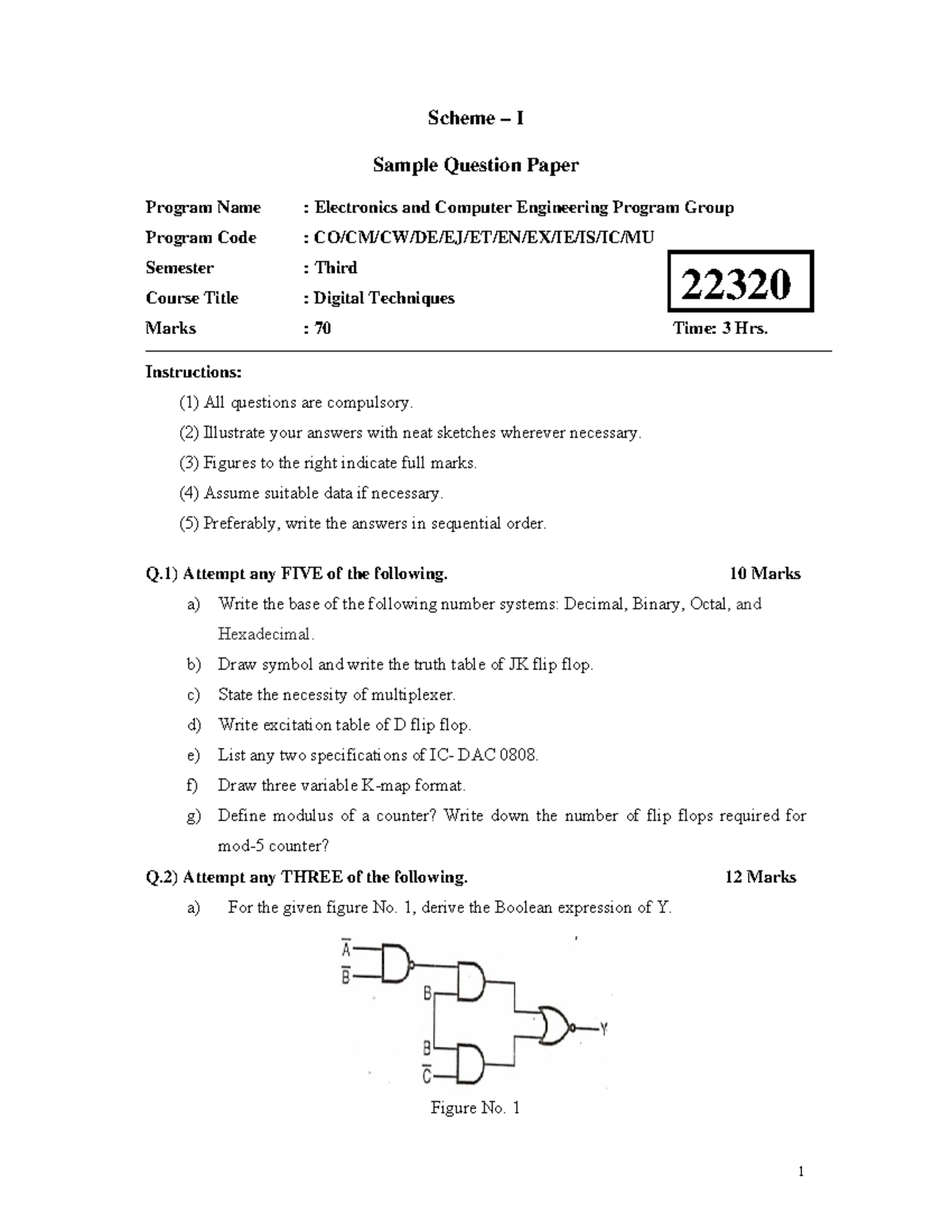 Sample/practice exam 2018, questions - Sample Question Paper Program ...