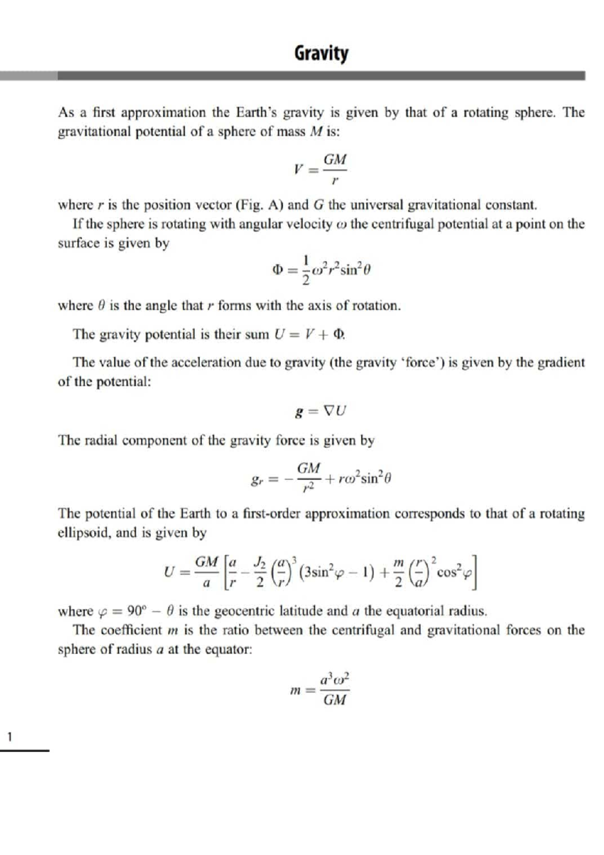 Geophysics formula - Geology - Studocu